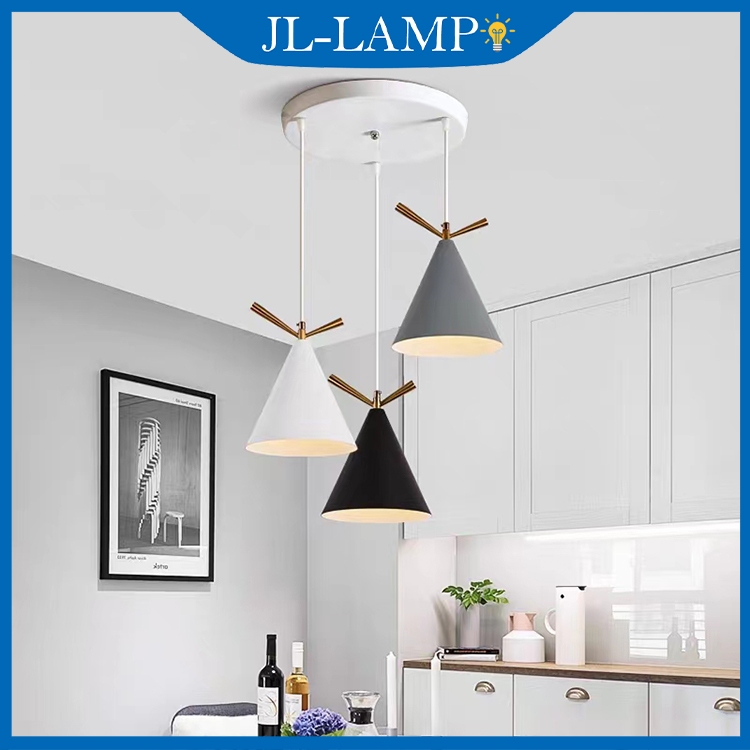 Jual Lampu Gantung Restoran Lampu Bar Kreatif Tiga Kepala Lampu Hias 3 ...