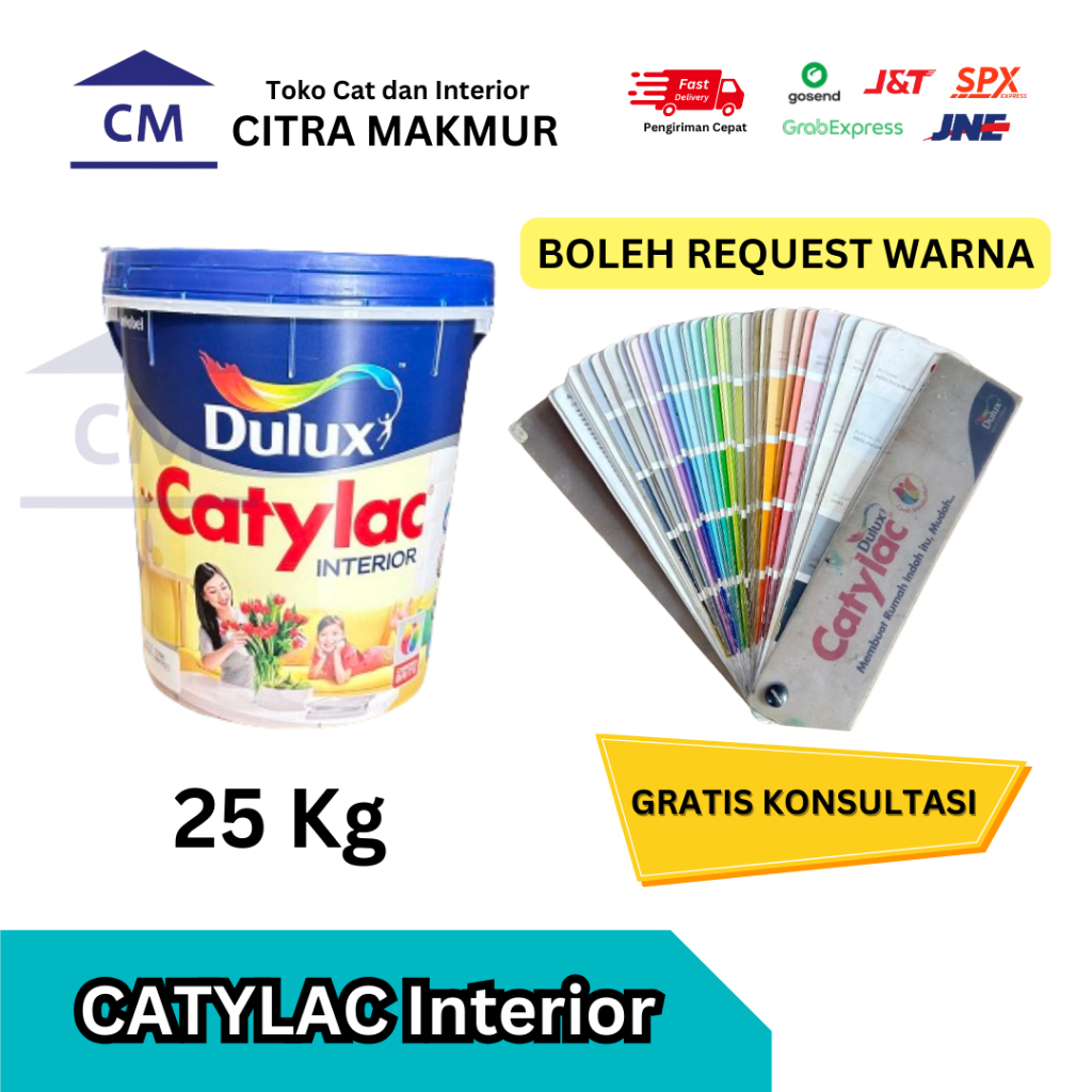 Jual Dulux Catylac Interior - 25 Kg (Bisa Request Warna & Custom Warna ...