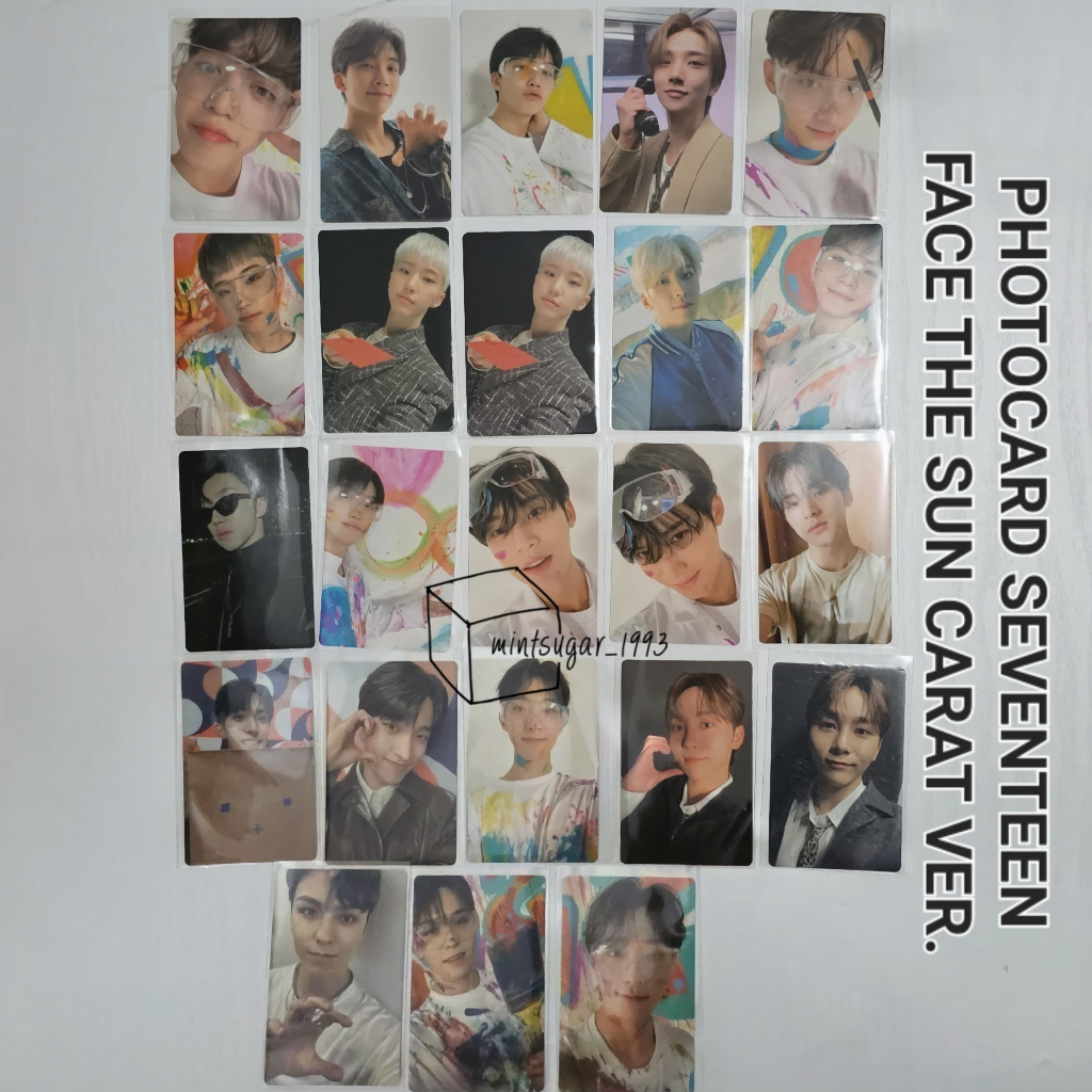 Jual [ INCLUDE PACKING ] PHOTOCARD SEVENTEEN - 4th Album FACE THE SUN ERA / FTS CARVER CARAT ...