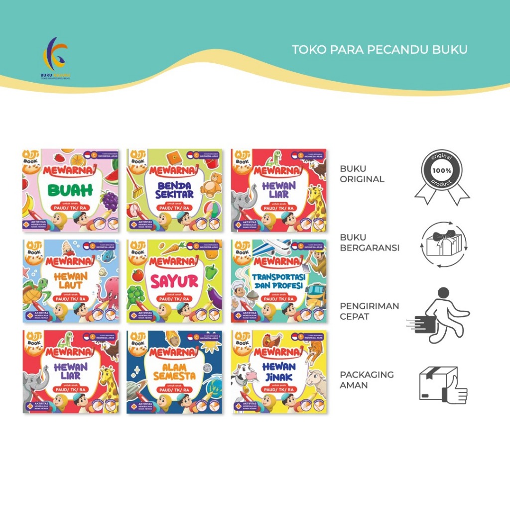 Jual Buku Anak - Seri Qiti Book Mewarnai - Penulis Ka Nara - Wahyu ...