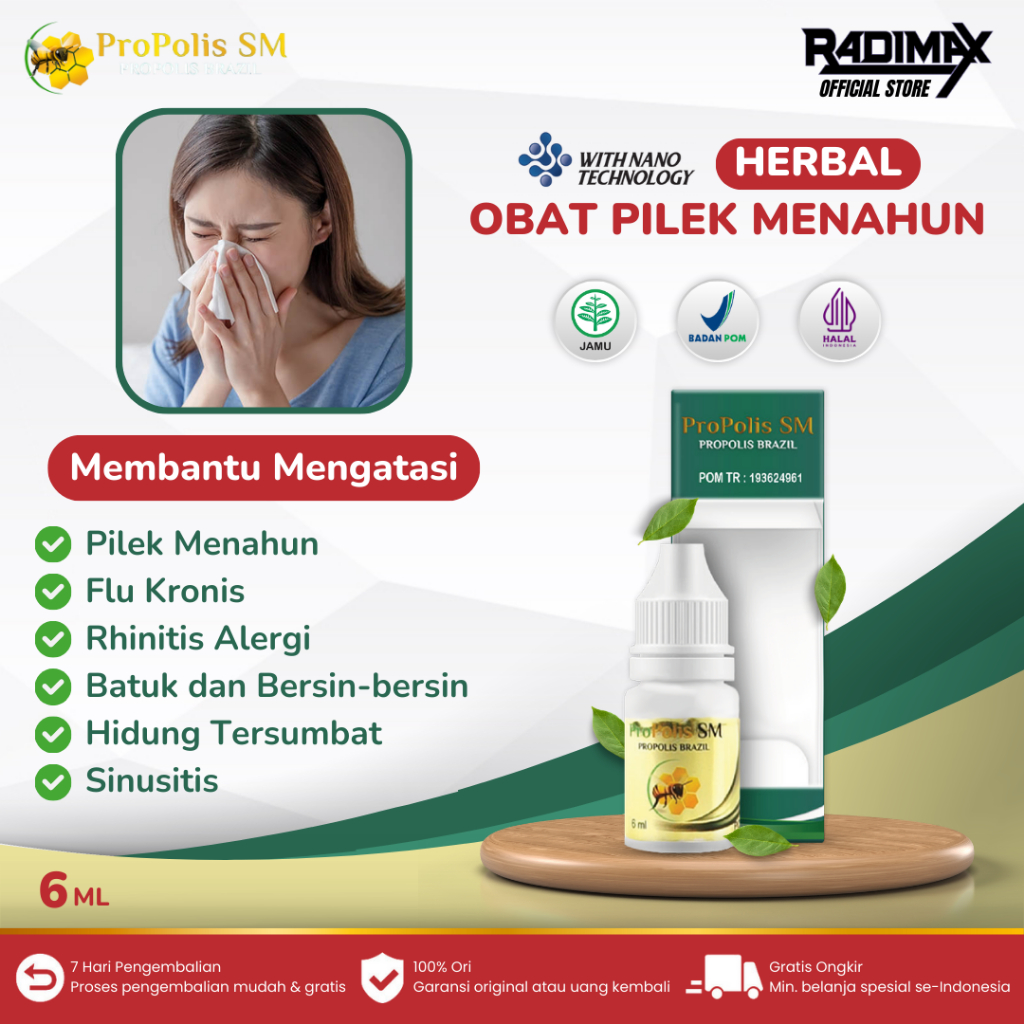 Jual Propolis SM - Obat Flu Pilek Menahun Rhinitis Alergi Batuk Bersin ...