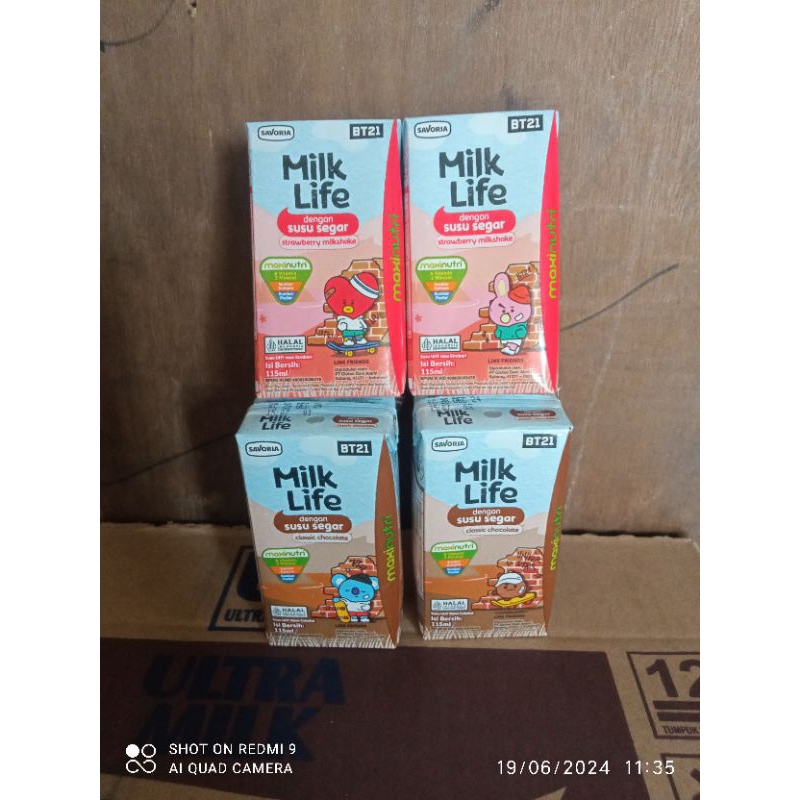 Jual Susu Segar Milk Life 115 ml Paketan isi 15 pcs | Shopee Indonesia
