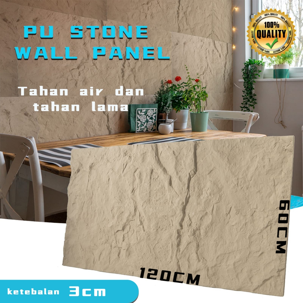 Jual 60*120cm Pu Stone Wall Panel / Wall Stone Panel / Batu Alam ...