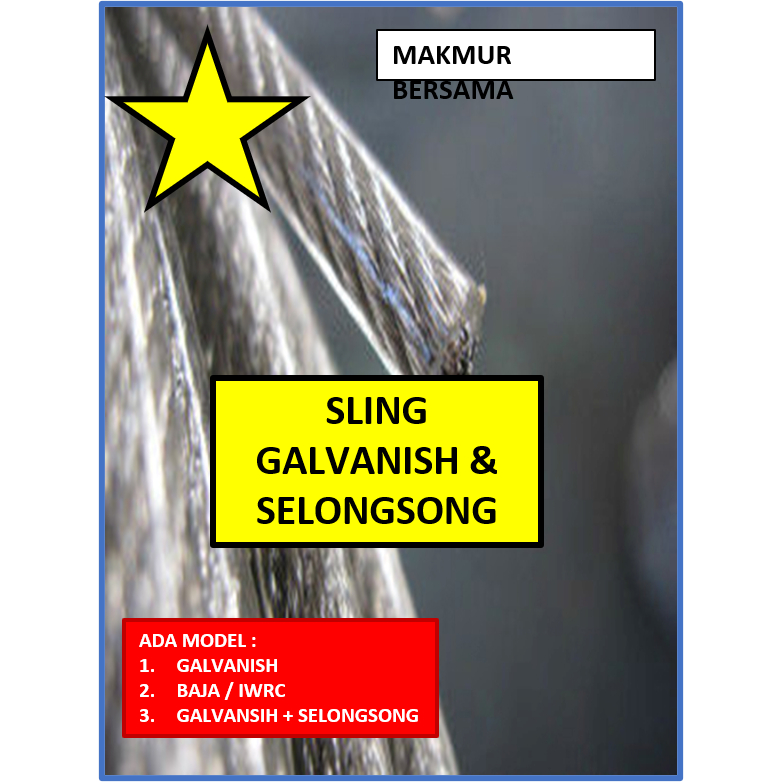 Jual Sling Galvanish + Selang - Kabel Seling - Wire Rope - Kabel Sling ...