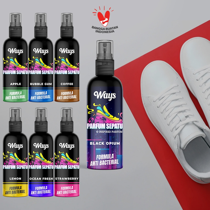 Jual A027 - WAYS Parfum Sepatu Helm Anti Bau & Bakteri Spray Shoe ...
