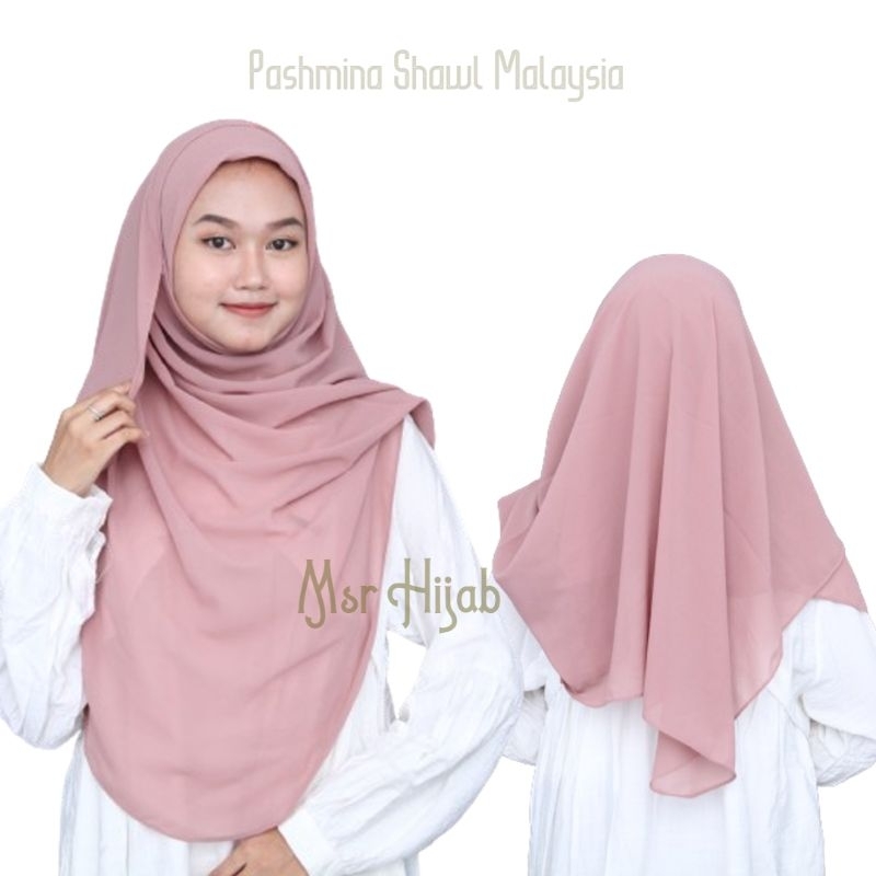 Jual Pashmina Shwal malaysian bawal /jilbab Shwal ala malaysia | Shopee ...