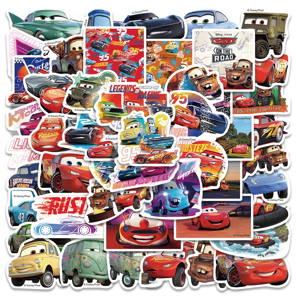 Jual Lucu Disney Cars Stiker Kartun Aesthetic Stiker Anti Air Stikers ...