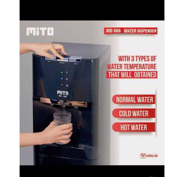Jual Dispenser Mito Galon bawah seri MD 666 | Shopee Indonesia