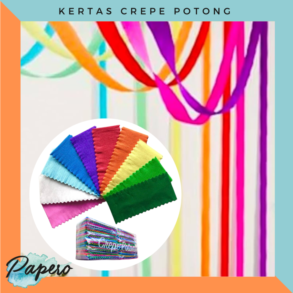 Jual Kertas Crepe / Krep Potong Isi 12 Pack | Shopee Indonesia