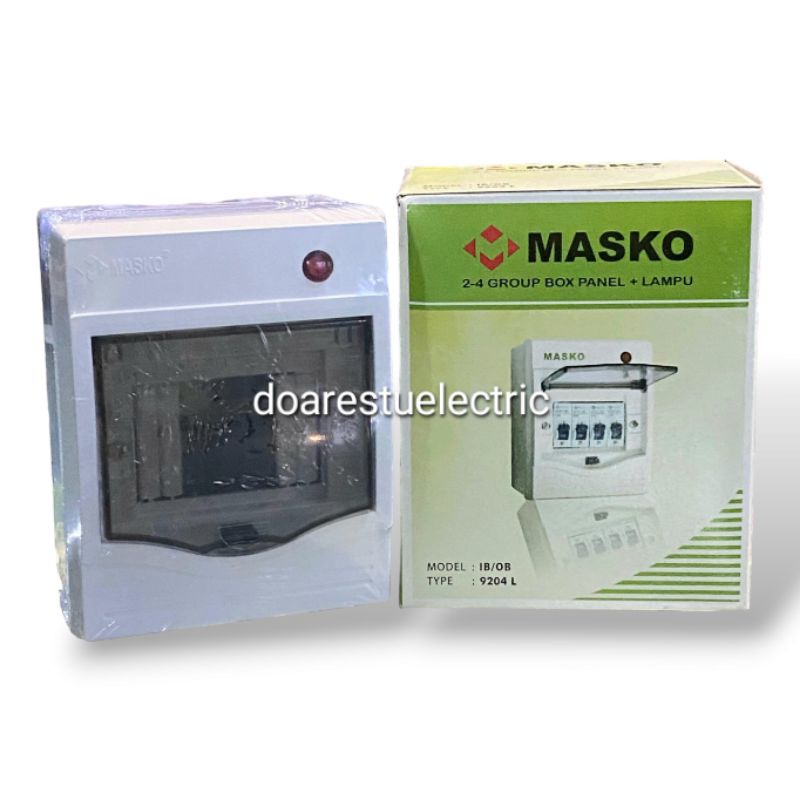 Jual MASKO Box MCB 4 Grup (+Lampu indikator) 9204L | Shopee Indonesia