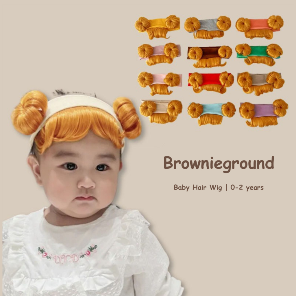 Jual 0-18 Bulan || Bando PONI CEPOL COKLAT lucu Korea premium rambut ...