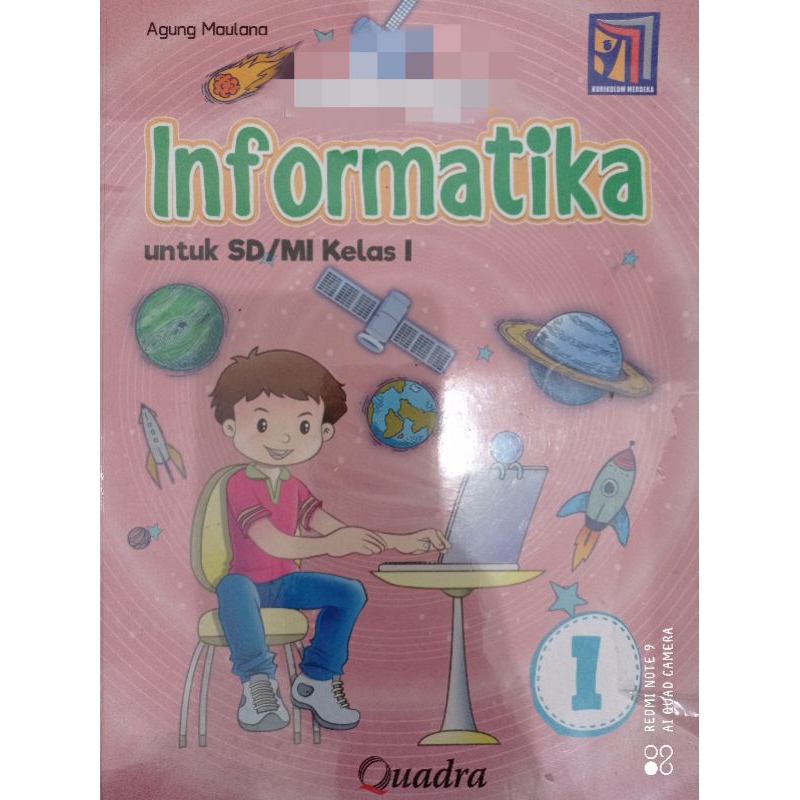 Jual BUKU INFORMATIKA KELAS 1 SD PENERBIT QUADRA KURIKULUM MERDEKA ...