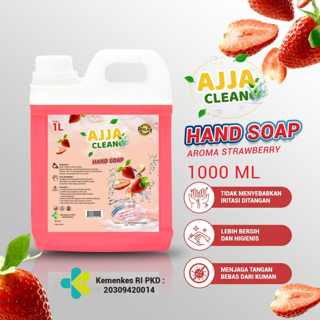 Jual AJJA CLEAN Hand Soap I Sabun Cuci Tangan 1L | Shopee Indonesia