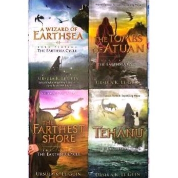 Jual [preloved original] set Earthsea cycle, a wizard of earthsea, the ...