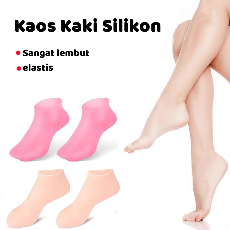 Jual Kaos kaki silikon moisturizing Spa universal Latex silicone foot ...