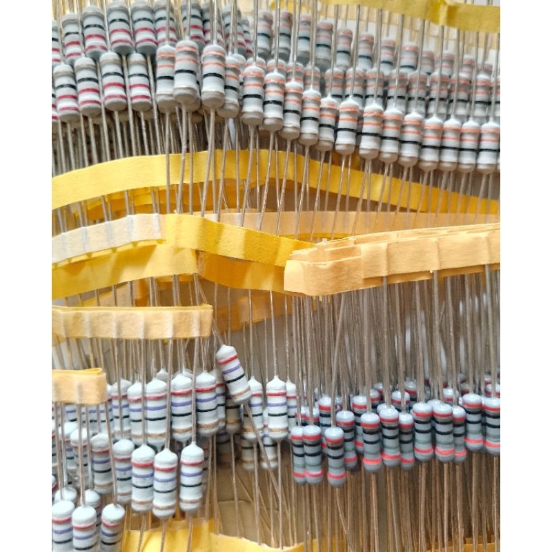 Jual resistor 2k2 2k7 3k 3k3 3k9 4k7 5k1 1 watt 1watt 5% original | Shopee Indonesia