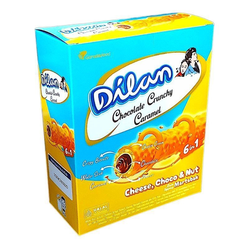 Jual dilan cheese, choco & nut |1 box isi 12 pcs | dilan dengan toping ...