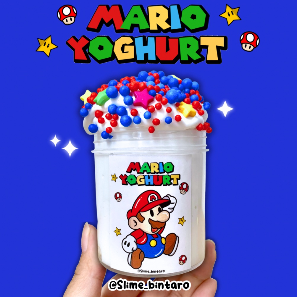 Jual BURUAN SERBU MARIO YOGHURT SLIME BY SLIME BINTARO SLIME TERMURAH ...