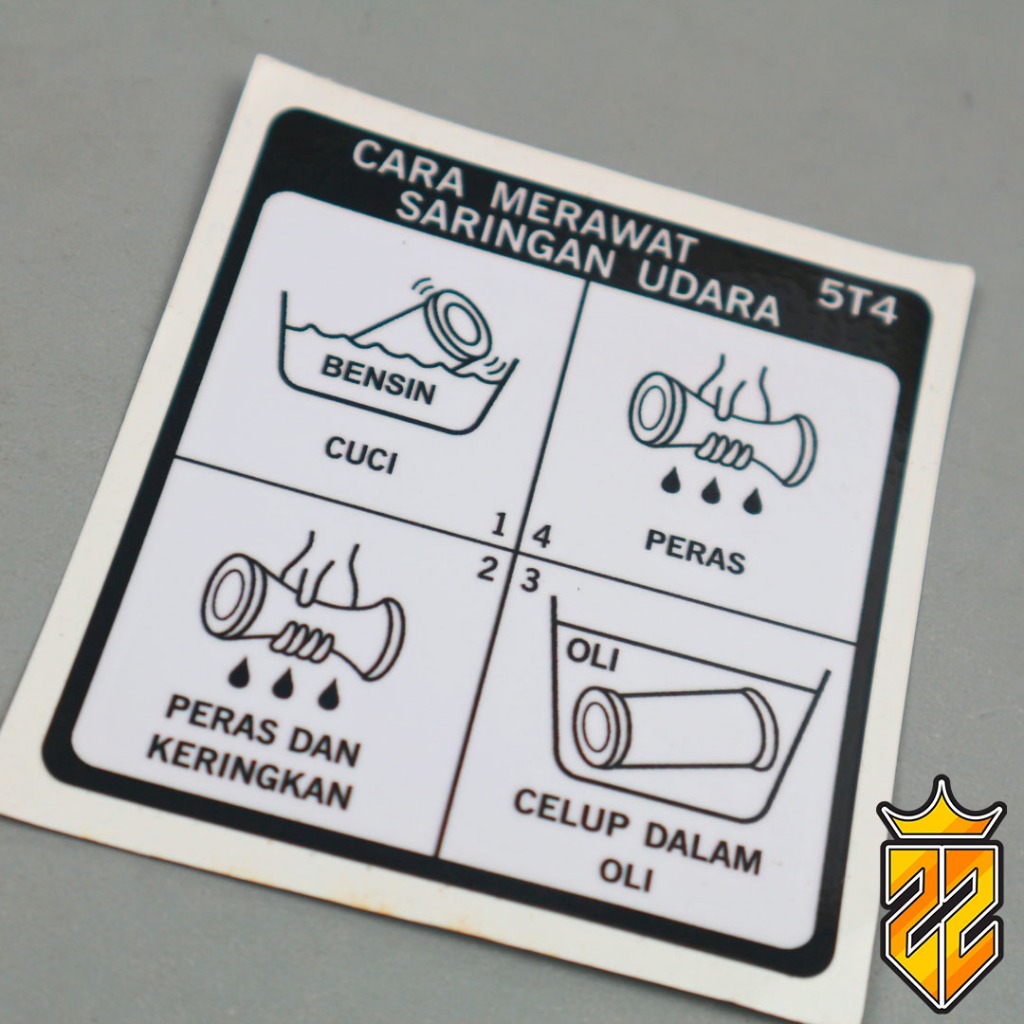 Jual STICKER LOGO PERHATIAN SIDE BOX AKI RX KING | Shopee Indonesia