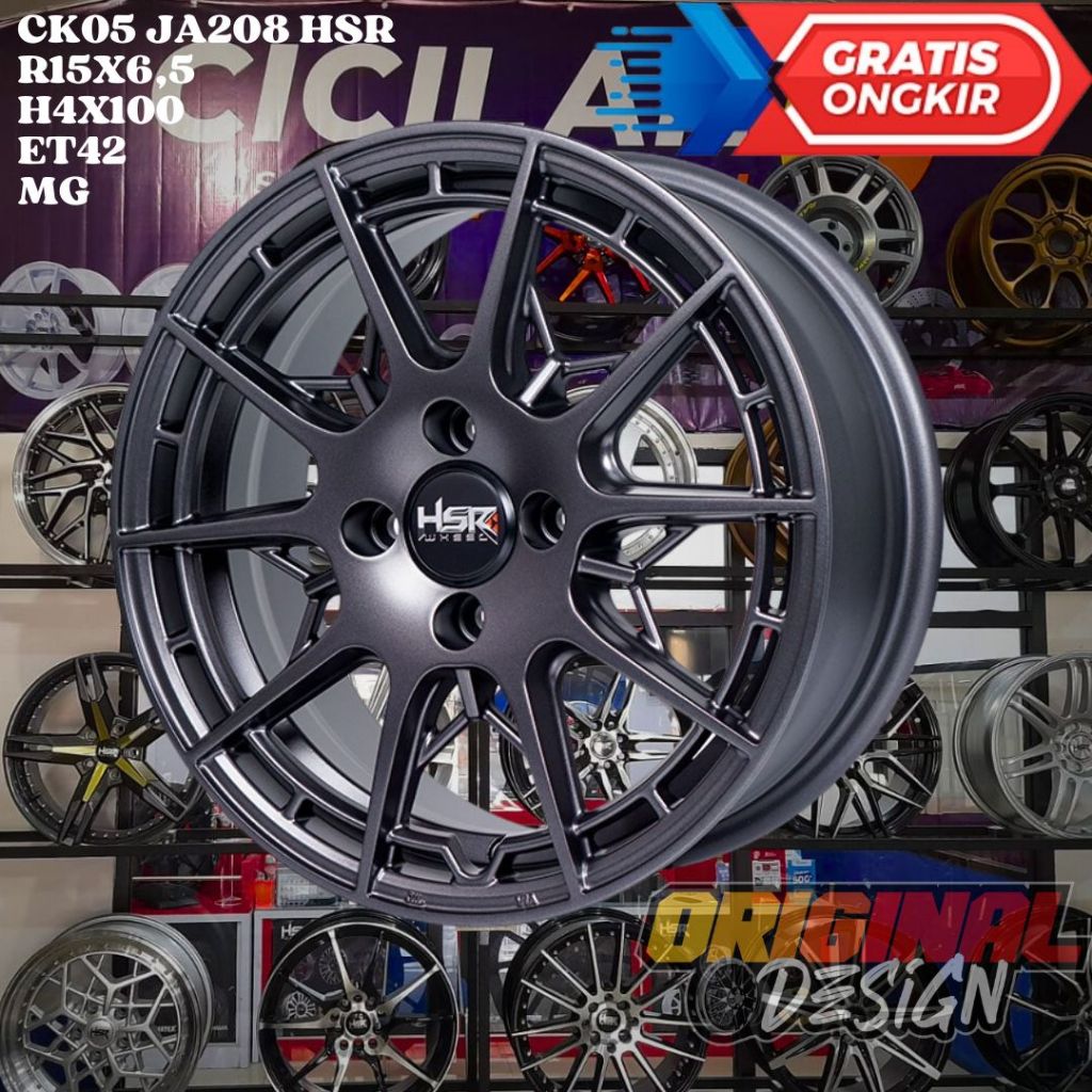 Jual Velg Mobil Ring 15 MURAH HSR CK05 R15 UNTUK SPRESSO , AGYA , AYLA , BRIO | Shopee Indonesia