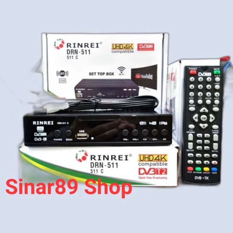 Jual Koleksi Terbaru Set Top Box RINREI DRN511 DVBT2 TV Digital | Shopee Indonesia