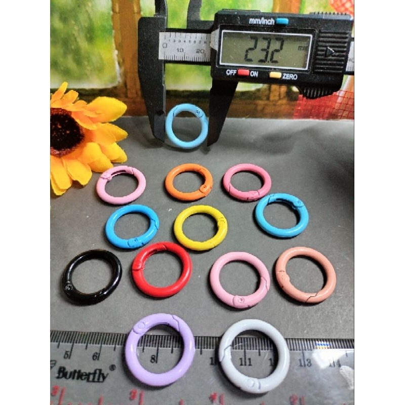 Jual 5 pcs Ring O 2.5 cm Besi Tebal Buka Tutup. Kait Ring Besi | Shopee ...