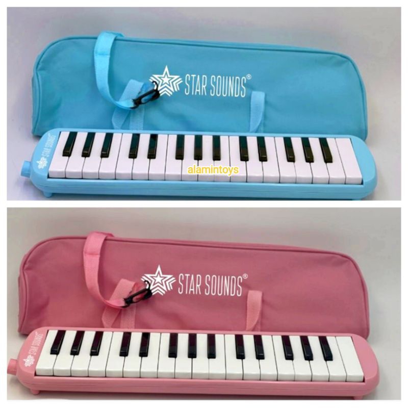 Jual Pianika alat musik tiup 32 key star sound lengkap dengan tas ...