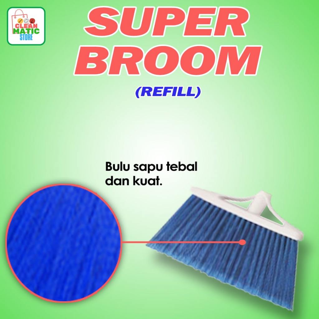Jual Clean Matic - Isi Ulang Super Broom / Refill Super Broom | Shopee ...