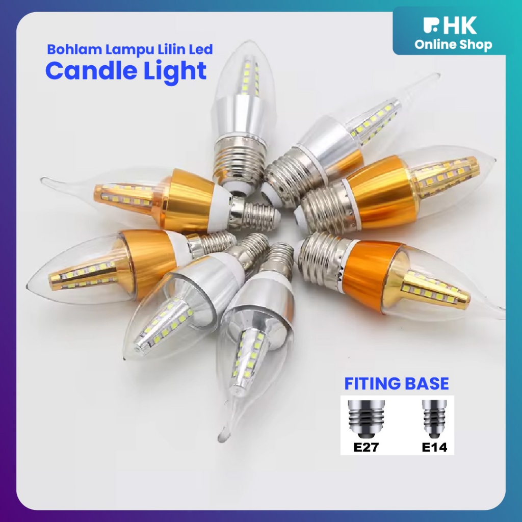 Jual HK-Lampu Candle LED / Bohlam Lampu Lilin Led smd 5W 7W Candle ...