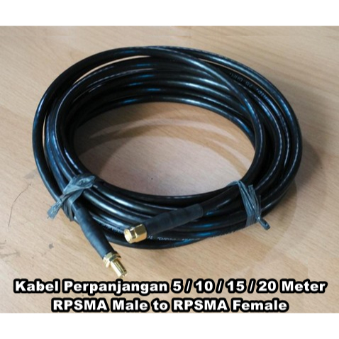 Jual Kabel antena Modem Panjang Kabel 5 / 10 / 15 / 20 Meter RG6 perpanjangan Extender HQ 93 ...