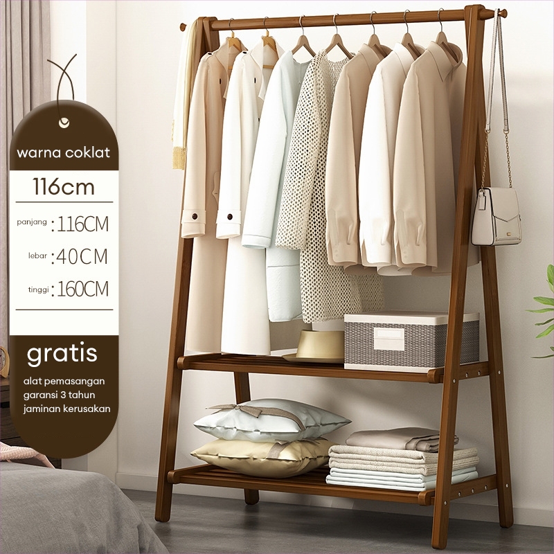 Jual Stand Hanger Lipat Rak Baju Rak Pakaian Stand Hanger Triangle ...