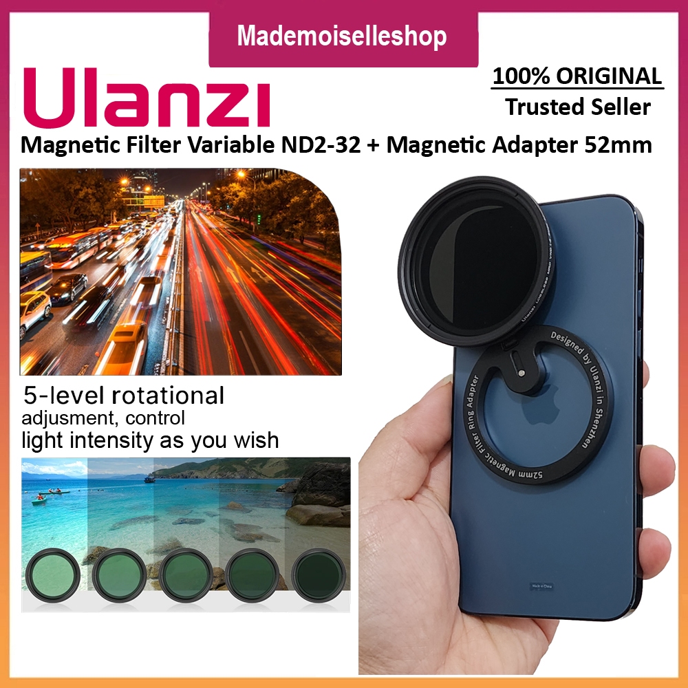 Jual Ulanzi Magnetic filter Smartphone Adapter + Magnetic Variable Filter ND 2-32 Nano Coating ...