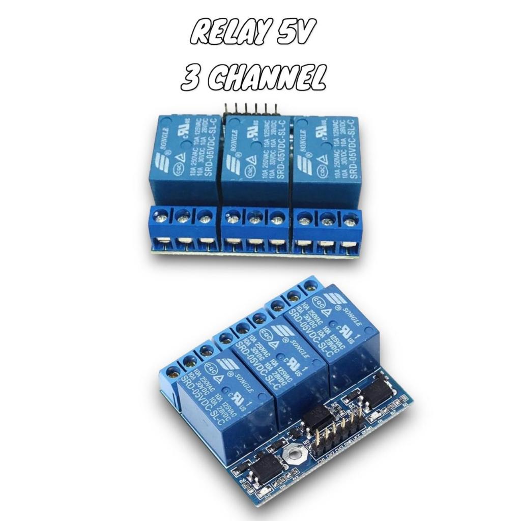 Jual Relay 5v 3 Channel Output 250VAC 30VDC 10A dengan Optocupler ...