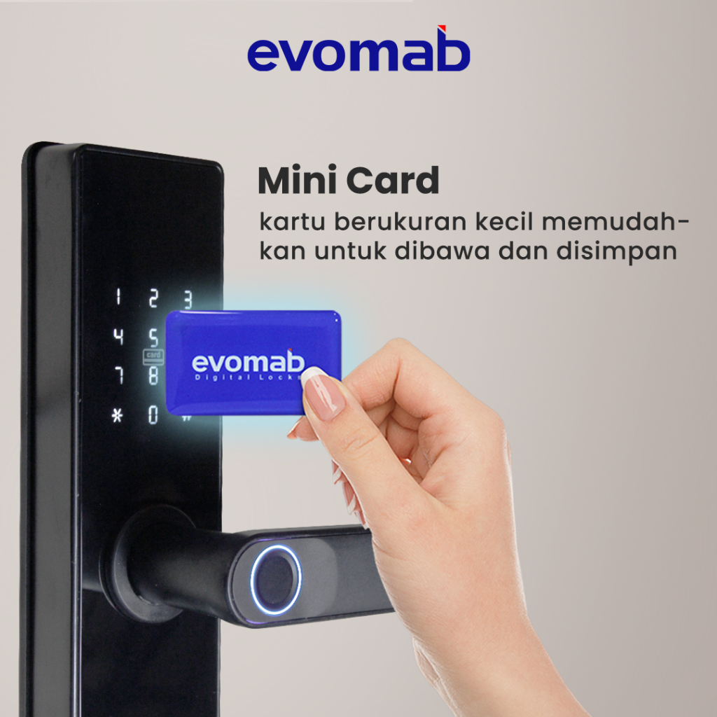 Jual evomab Smart Door Lock Handle Pintu Kunci Digital Bahasa Indonesia ...