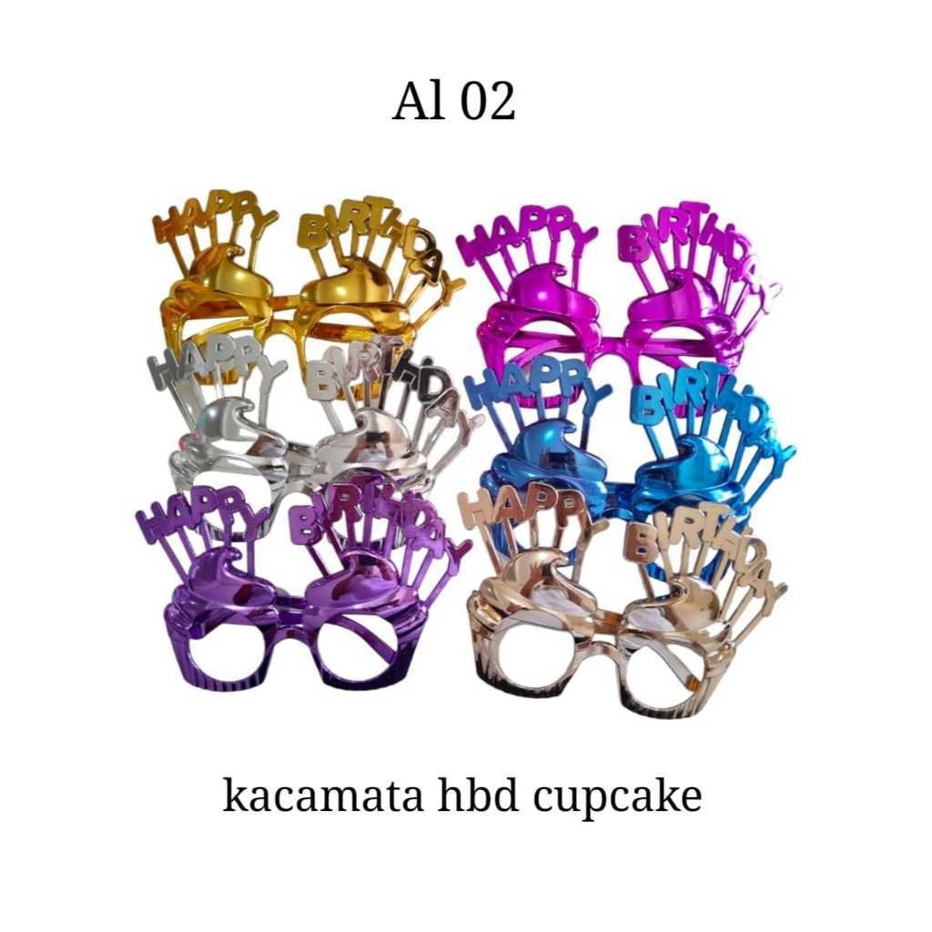 Jual Kacamata HAPPY BIRTHDAY Motif Cupcake (Warna pilihan di Variasi ...