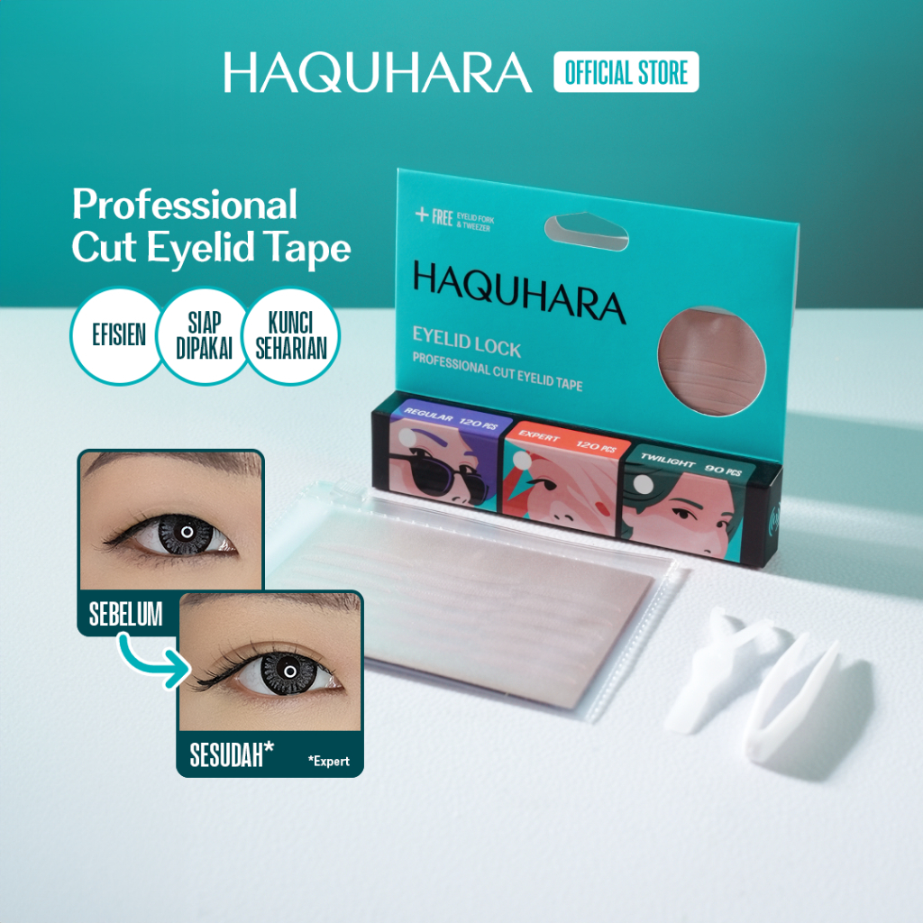 Jual HAQUHARA Hara Eyelid Lock Share 1 Lembar Regular Expert Slim ...