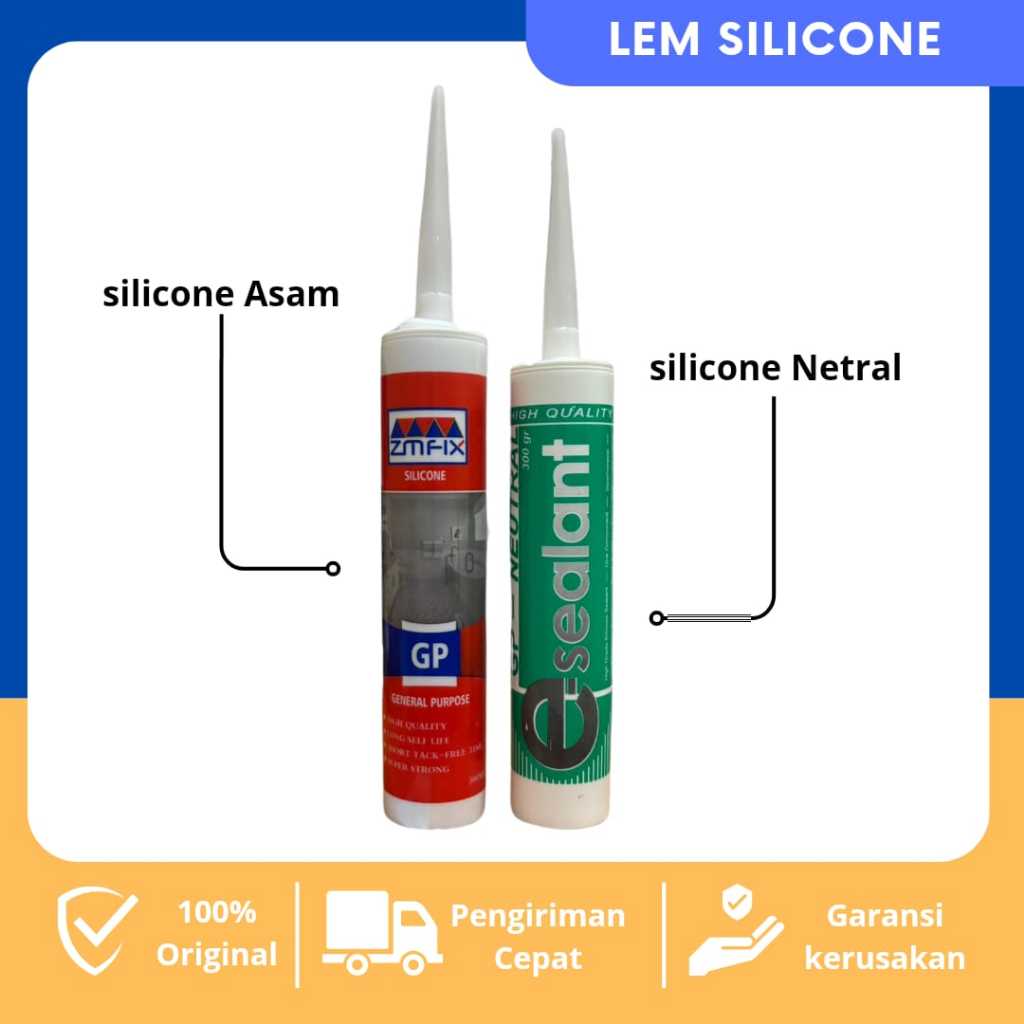 Jual Lem silicone (sealent)/Lem Korea/Double Tape | Shopee Indonesia