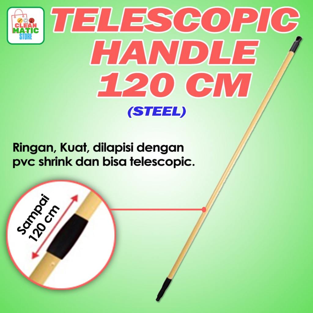 Jual Clean Matic - Tongkat/Handle Telescopic 120cm | Shopee Indonesia