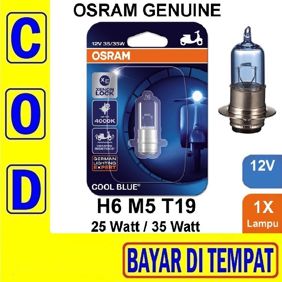Jual OSRAM PRESS BOHLAM Lampu Depan Halogen H6 12V 35W 25W 12Volt ...