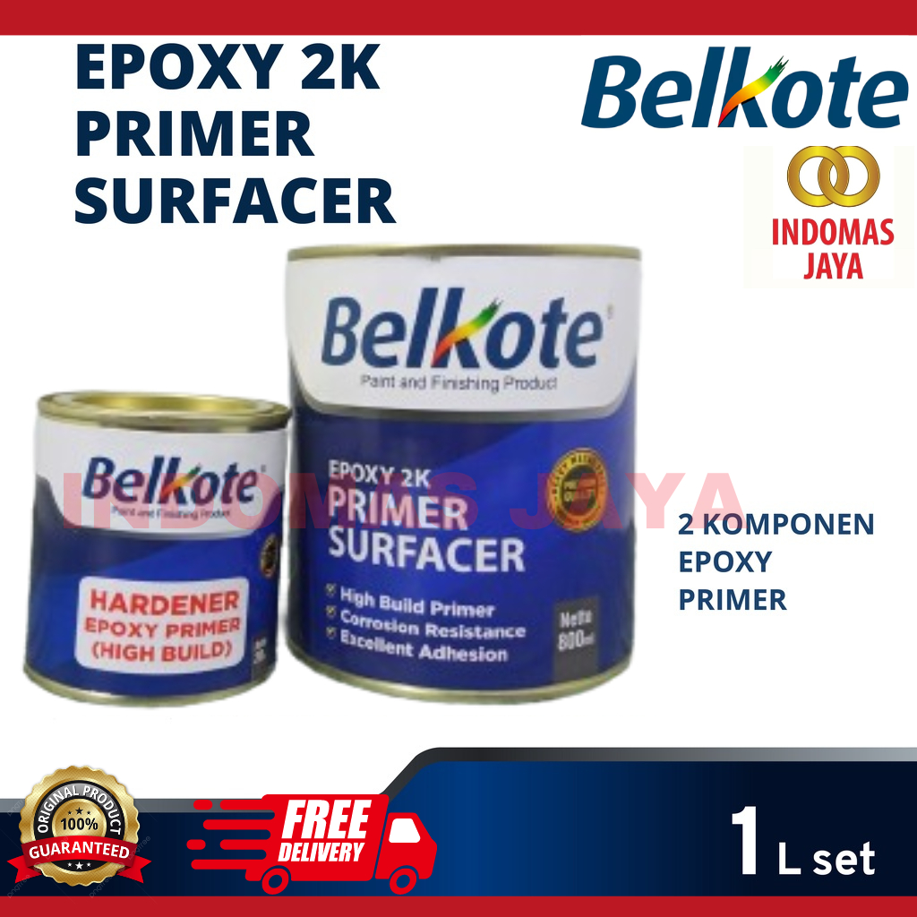 Jual Belkote Epoxy 2K Primer Surfacer - Jade Green (Cat Dasar Epoxy ...