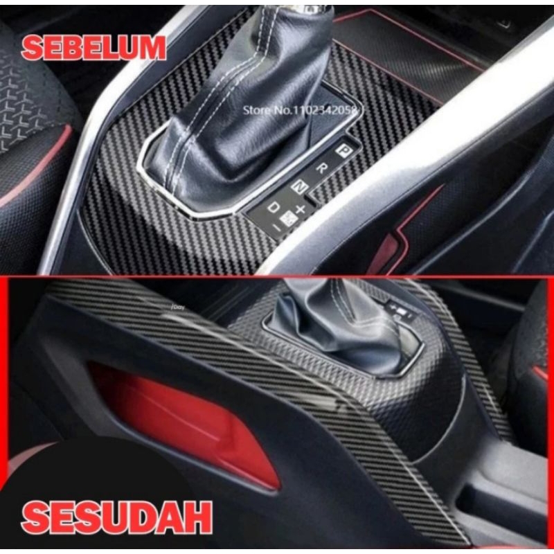 Jual PANEL SIDE SHIFTER CARBON TRANSMISI KANAN & KIRI TOYOTA RAIZE ...