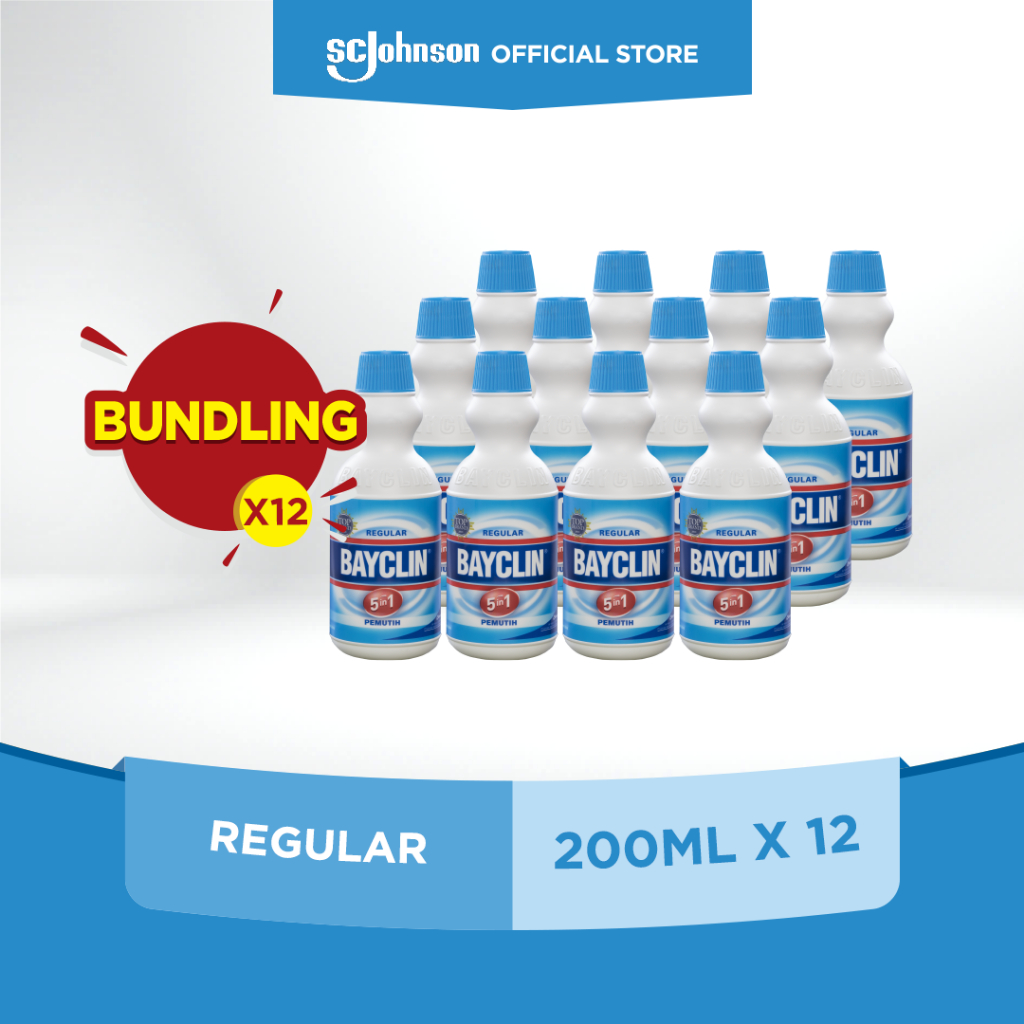 Jual Paket Bayclin Regular 200ml isi 12 | Shopee Indonesia