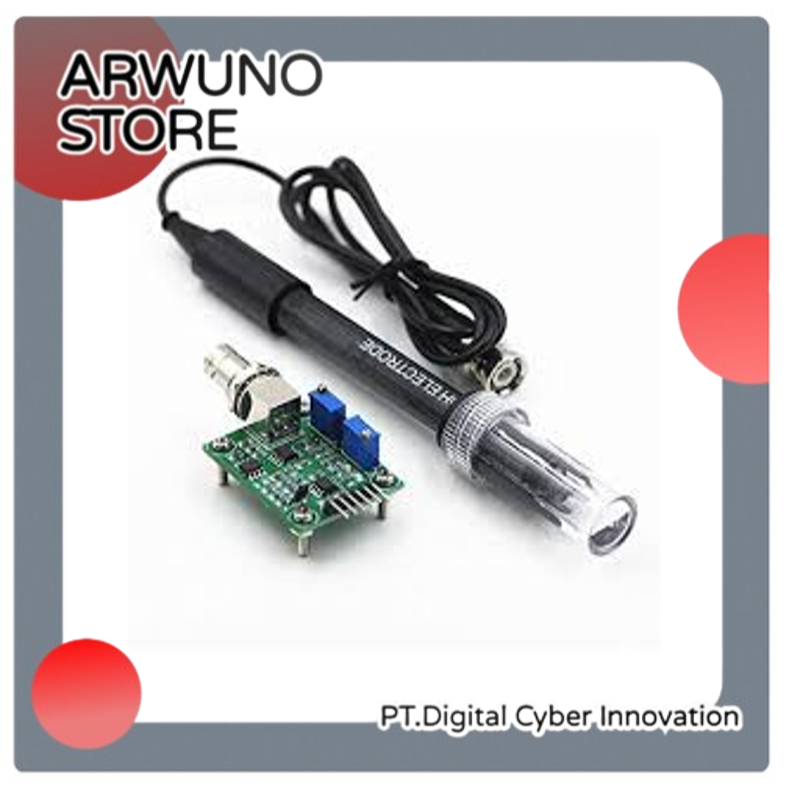 Jual pH Sensor electrode probe (BNC) + PH Value Detect reading Module ...