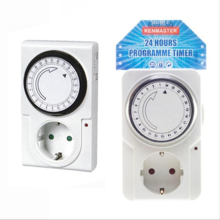 Jual Kenmaster Stop Kontak Timer TS-MD3 1 LB - Timer Listrik Manual Analog 24 hours programme ...
