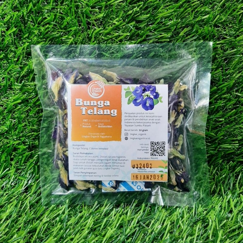 Jual Bunga telang Lingkar Organik 10gr | Shopee Indonesia