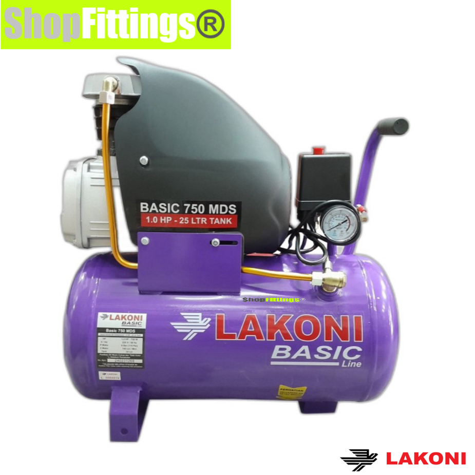 Jual Lakoni Basic 550 SDS 750 MDS Kompresor Udara Oil Direct 3/4 1 HP 9 ...