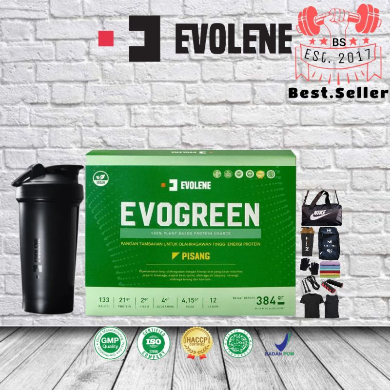 Jual Evogreen Evolene Whey Protein Plant Based 12serving Cutting ...