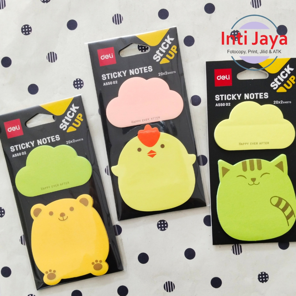 Jual Sticky Notes Fancy DELI Memo Tempel 76x76 mm | Shopee Indonesia
