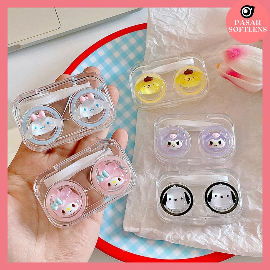 Jual TEMPAT SOFTLENS KUROMI / KOTAK LENSA / TRAVEL KIT | Shopee Indonesia