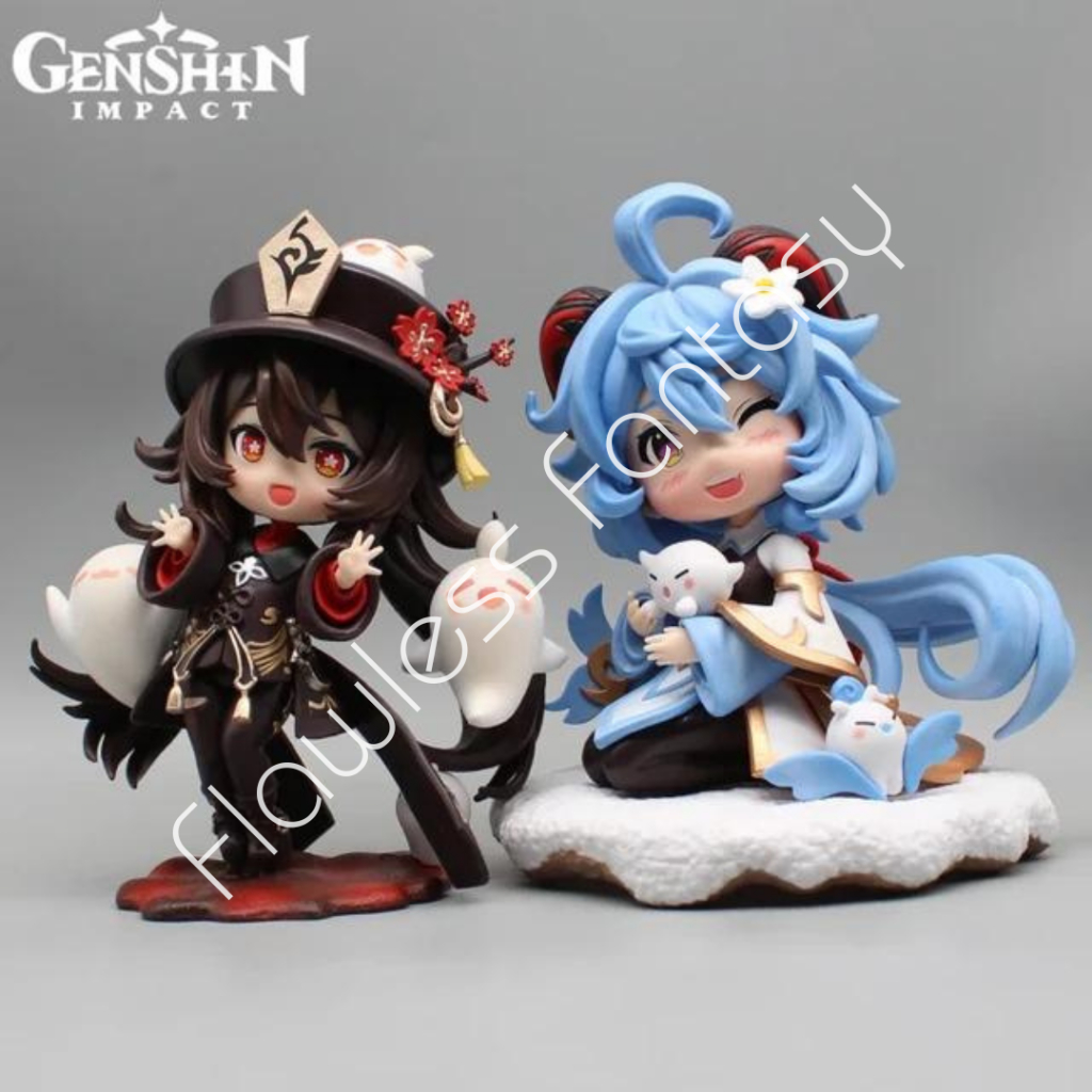 Jual Genshin Impact Hu Tao Hutao Ganyu Sitting Pose Kawaii Q Series ...